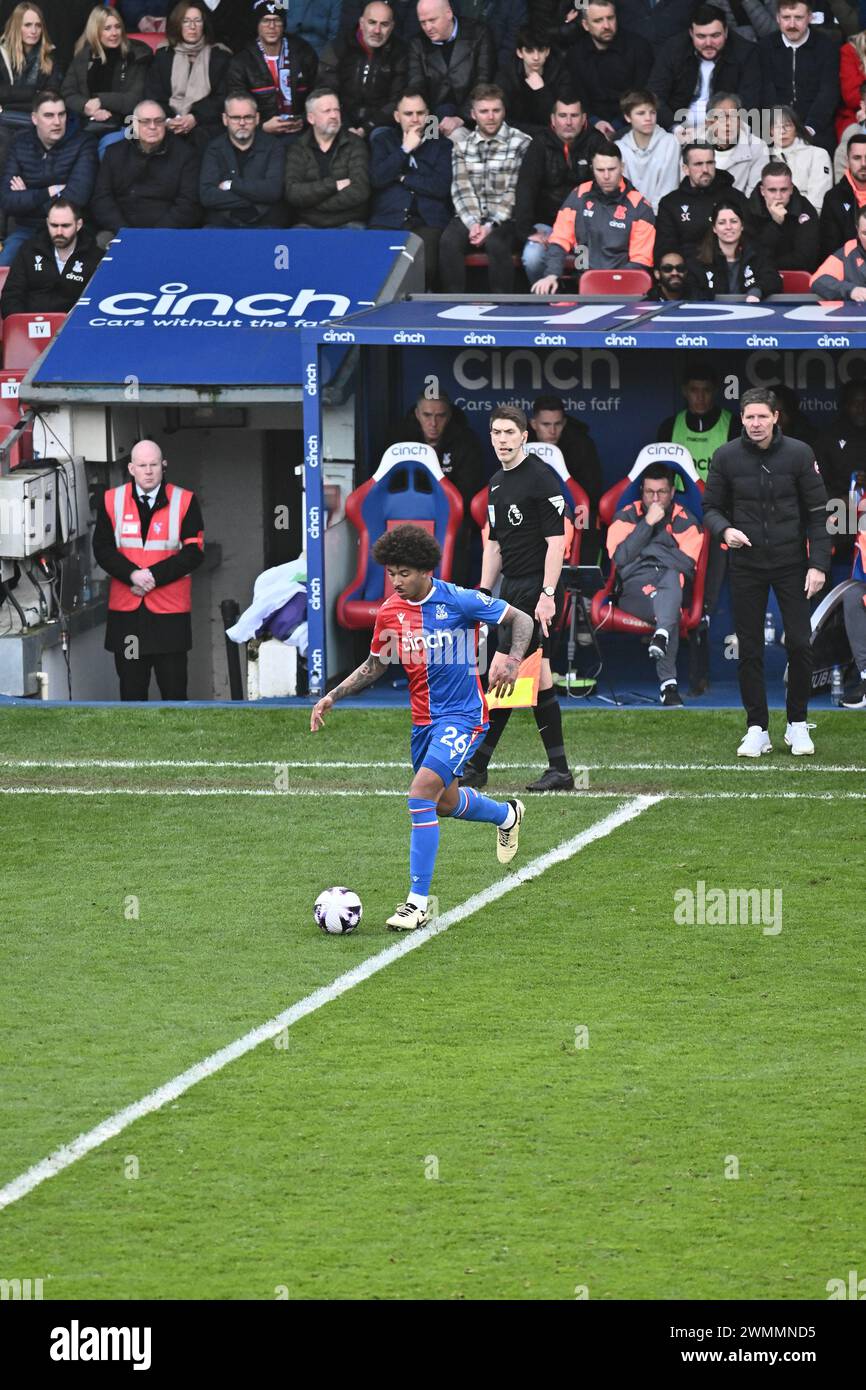 LONDON, ENGLAND - FEBRUARY 24: Chris Richards of Crystal Palace during ...