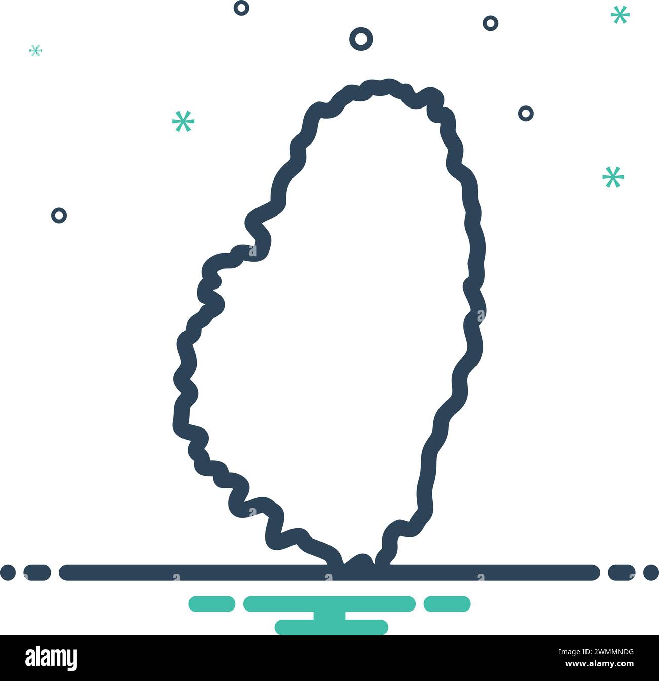 Vincent vector outline map hi-res stock photography and images - Alamy