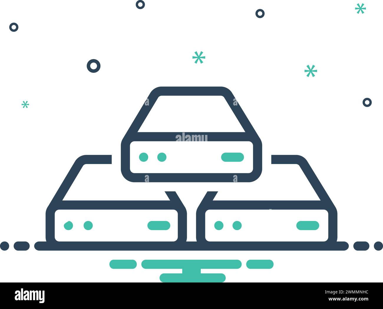 Hard drives vector vectors Cut Out Stock Images & Pictures - Alamy