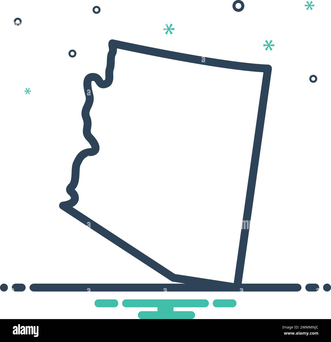 Icon for arizona,map Stock Vector Image & Art - Alamy