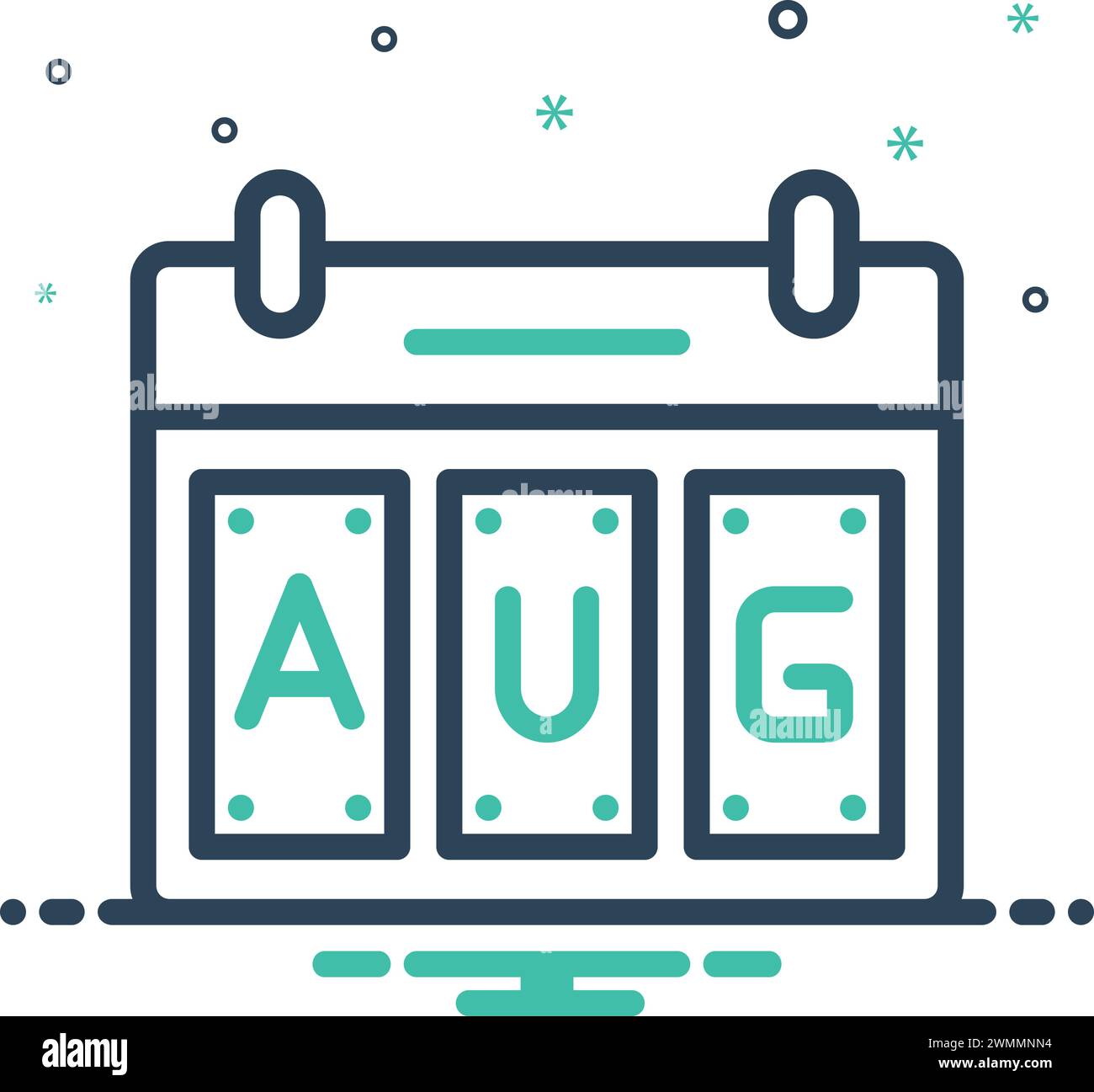 August month Stock Vector Images - Alamy