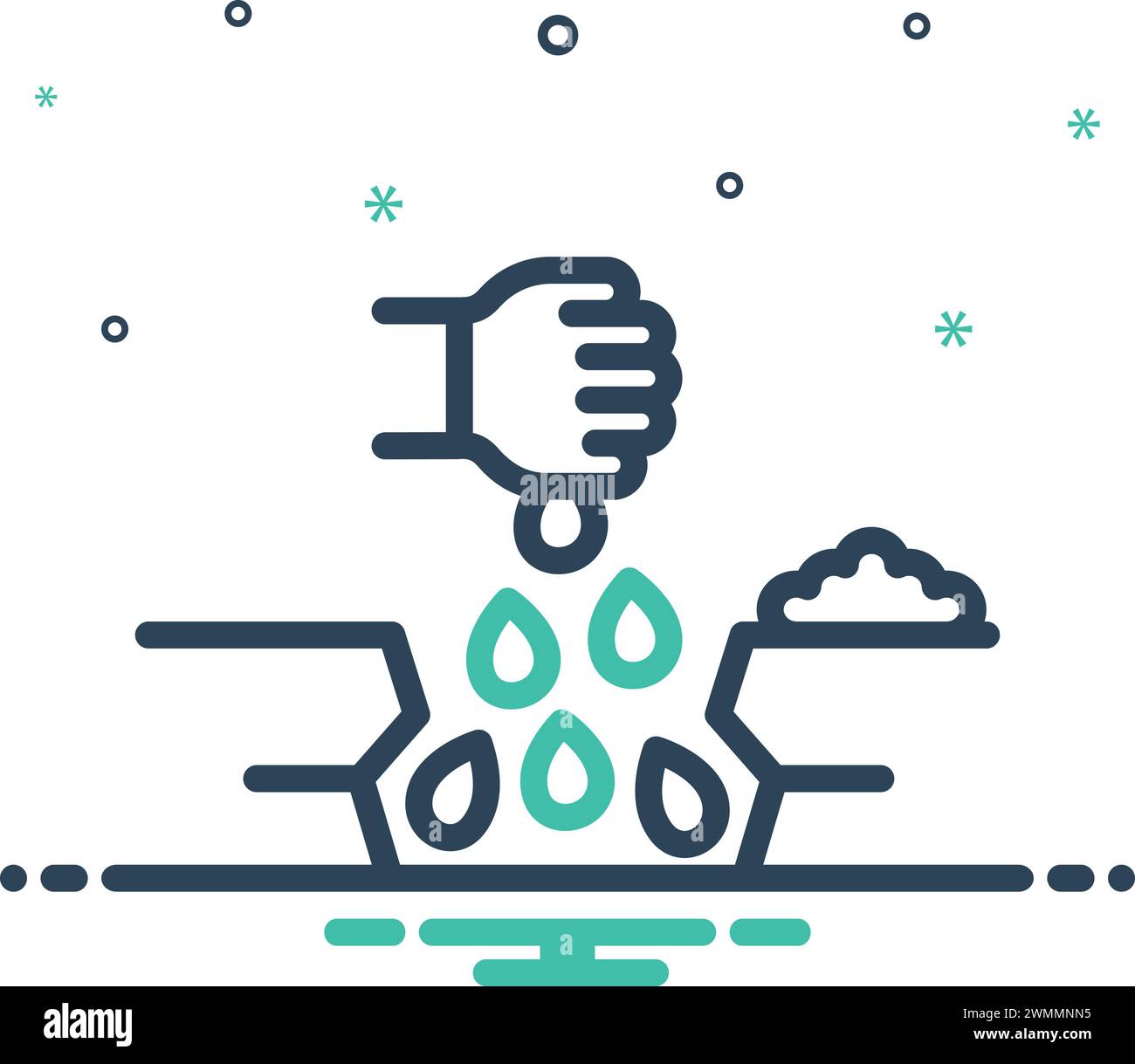 Grain planting grain Stock Vector Images - Alamy