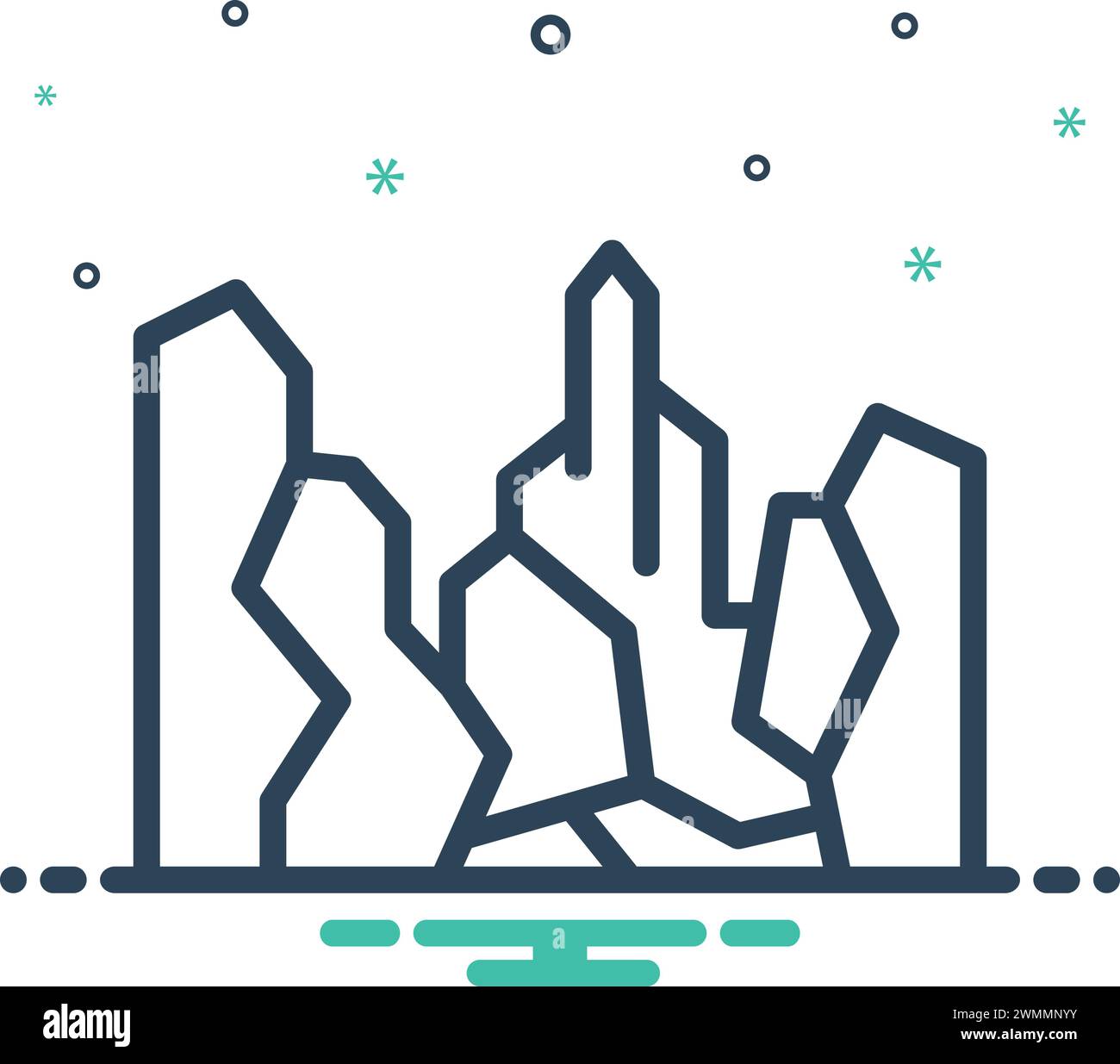 Icon for canyon,valley Stock Vector Image & Art - Alamy