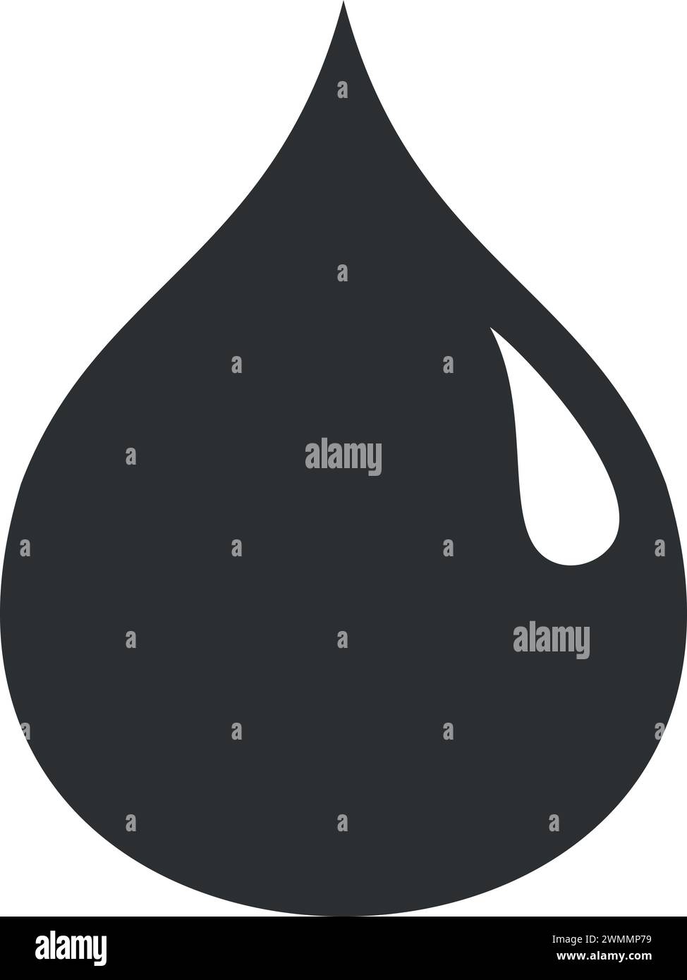 Crude Oil Drop Sign Icon in Flat Style Stock Vector Image & Art - Alamy