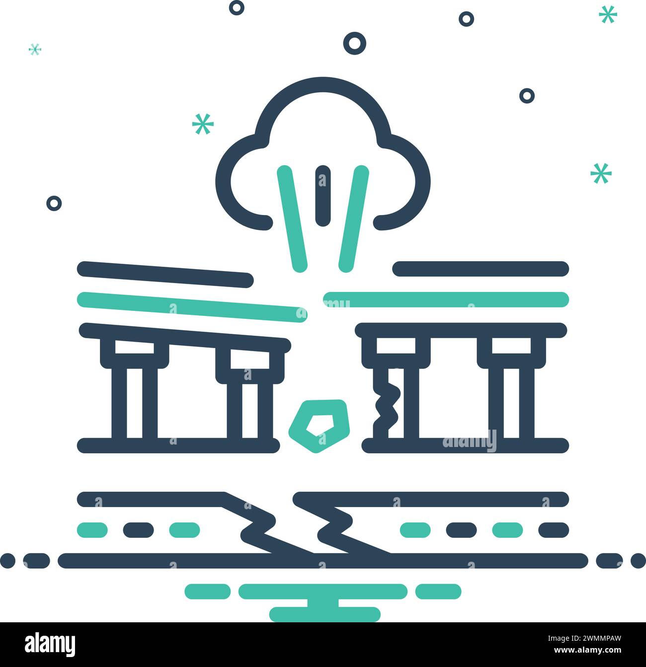 Demolition icon Stock Vector Images - Alamy