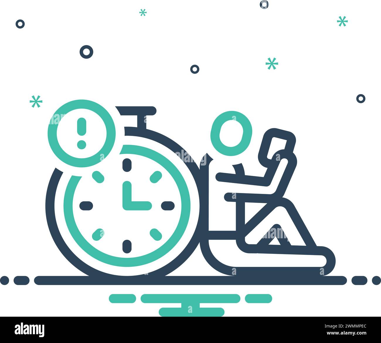Icon for delayed,late Stock Vector Image & Art - Alamy
