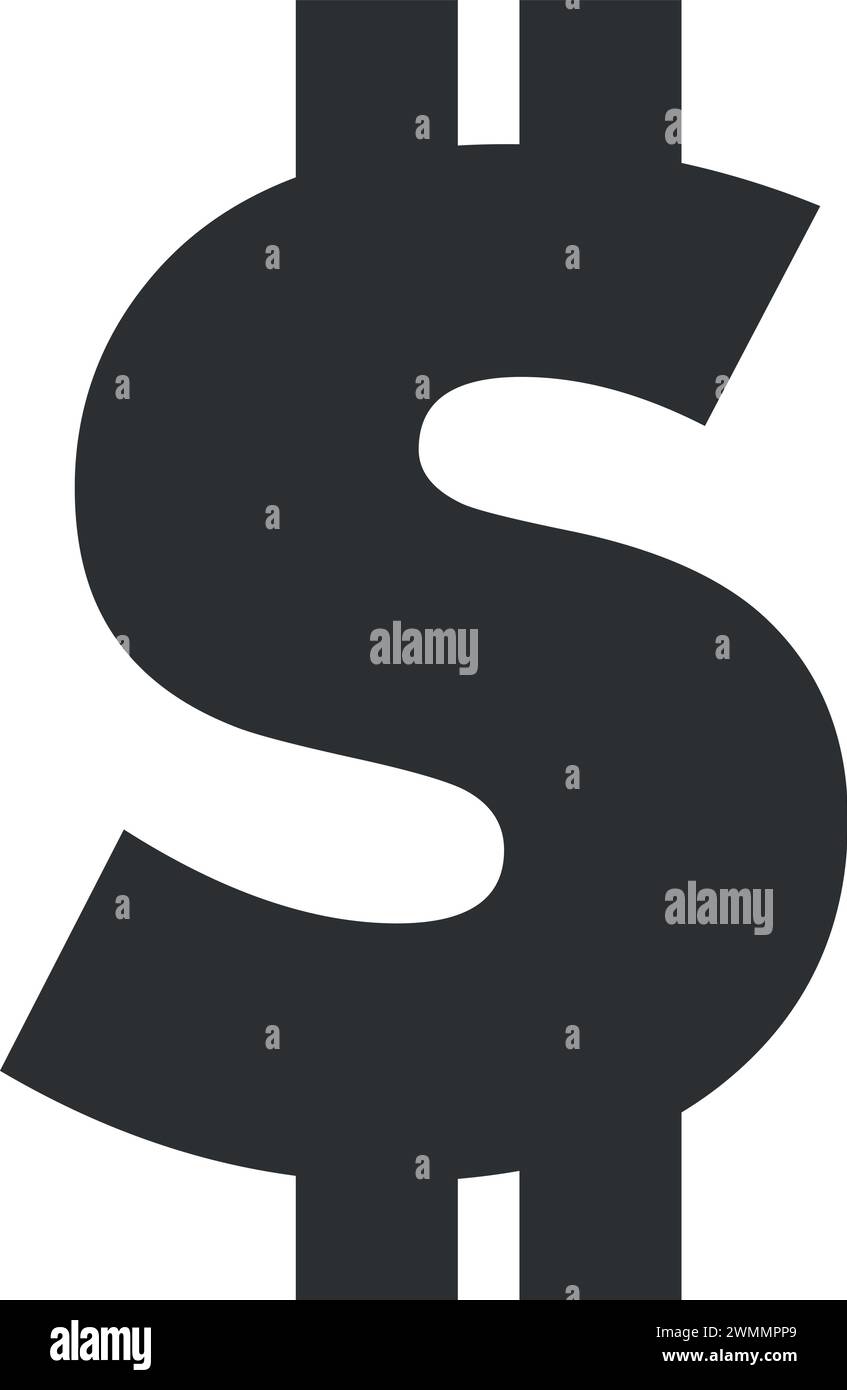 Dollar Sign Icon in Flat Style Stock Vector Image & Art - Alamy