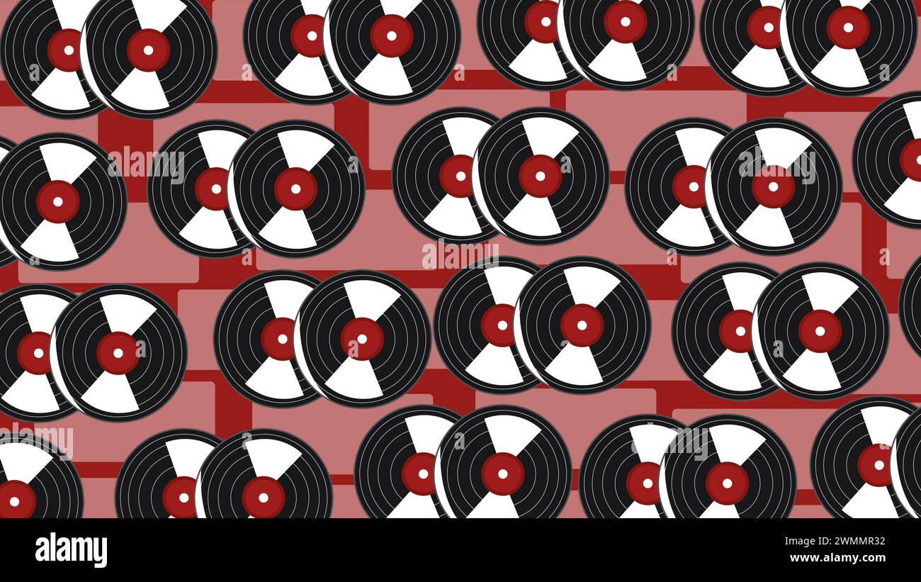 Art illustration icon logo music tools design concept symbol of compact ...