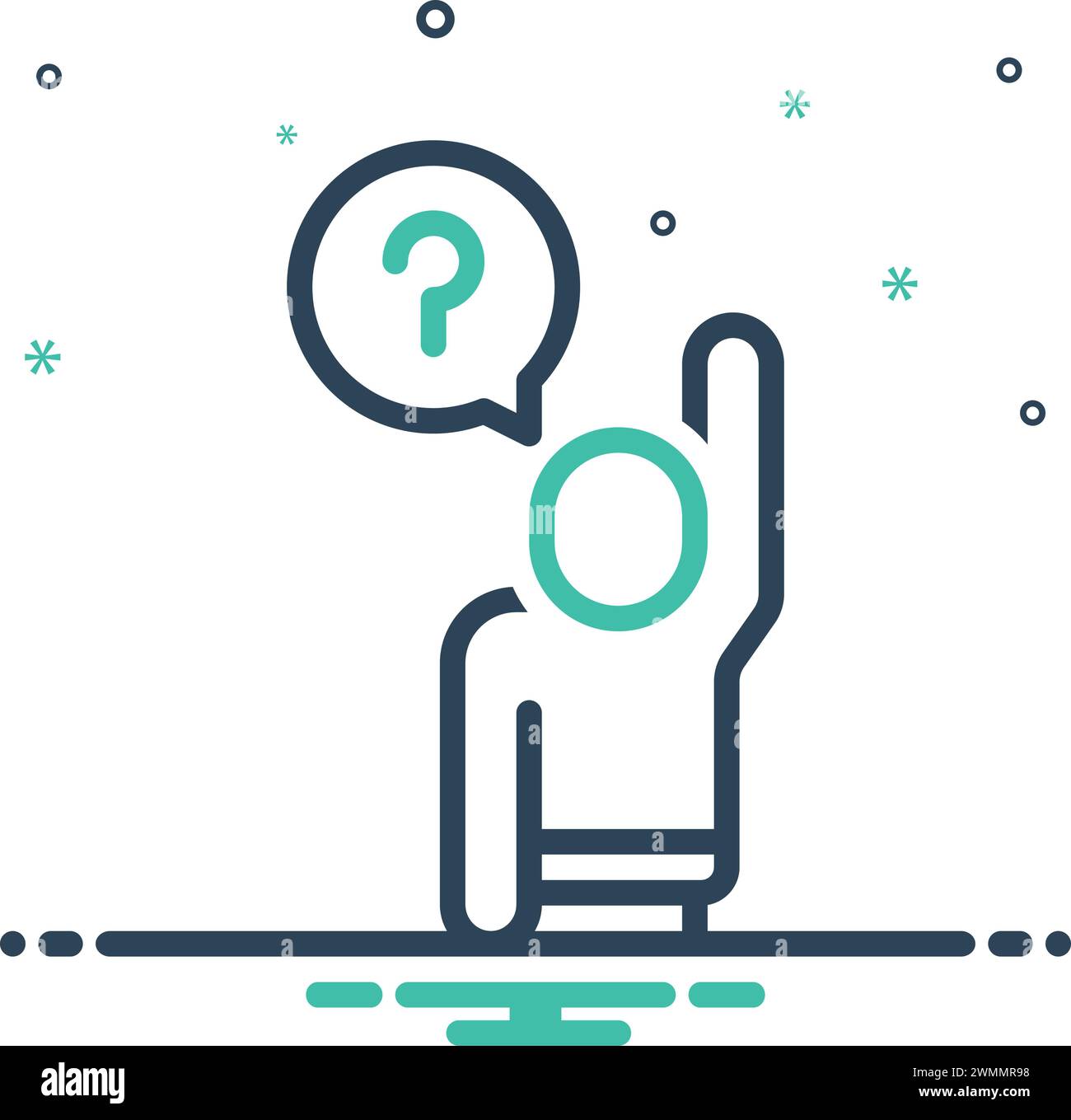 Icon for asked,question arise Stock Vector Image & Art - Alamy