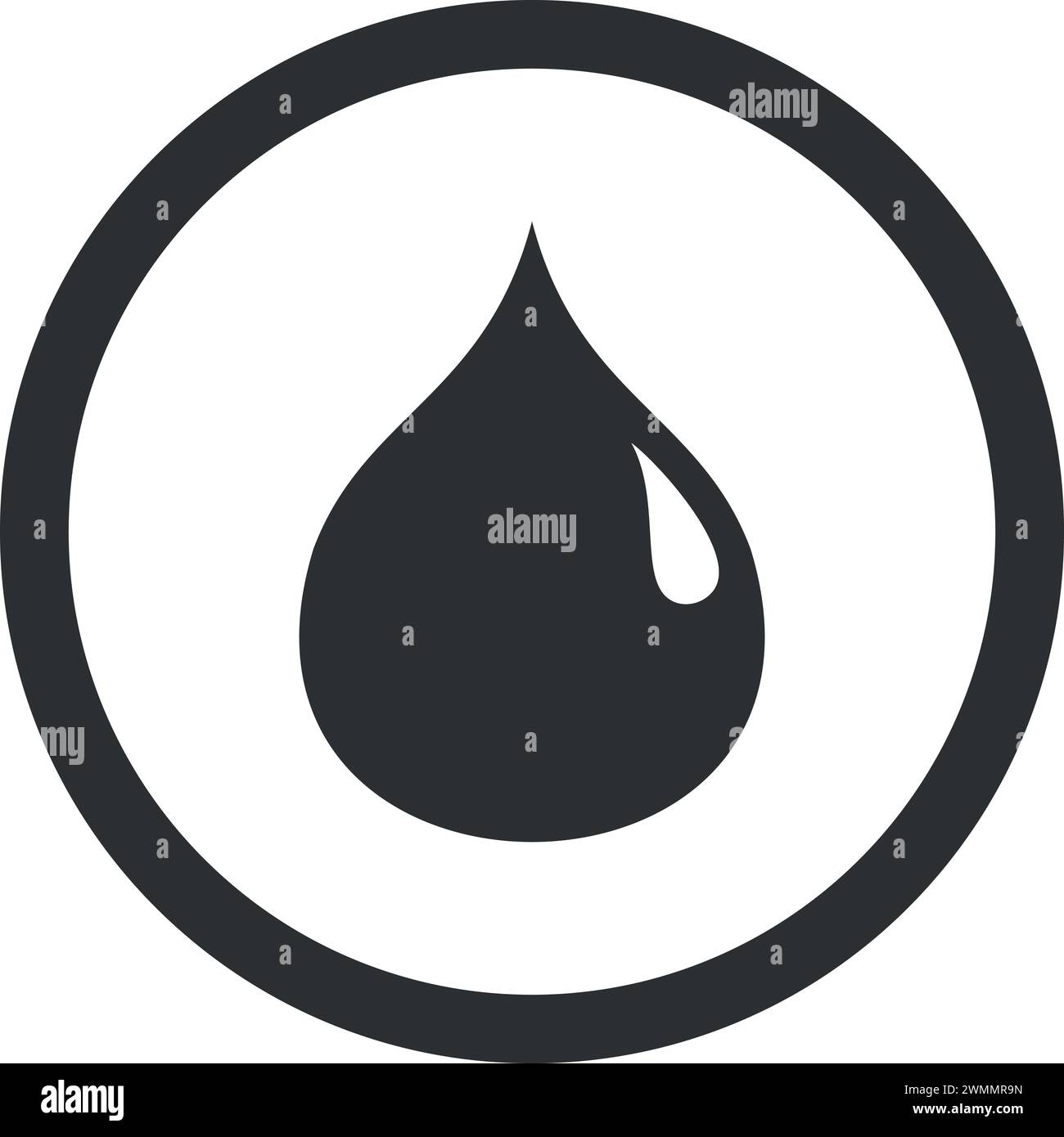 Crude Oil Drop Sign Icon in Flat Style Stock Vector Image & Art - Alamy