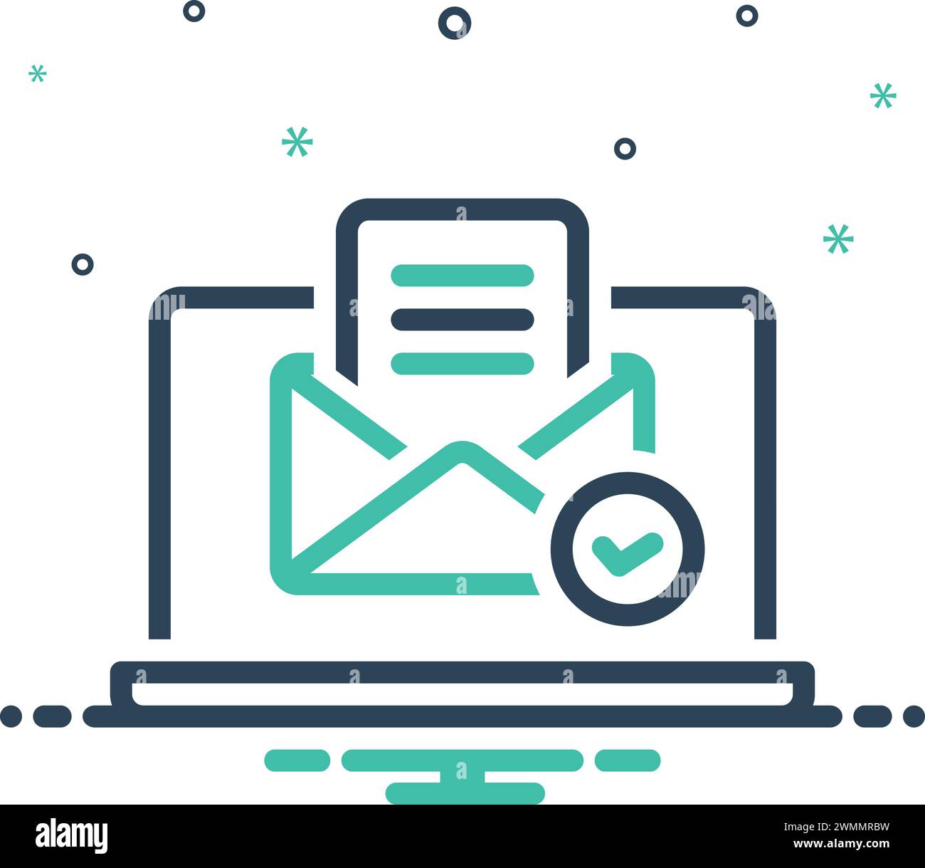 Icon for approve,message Stock Vector Image & Art - Alamy