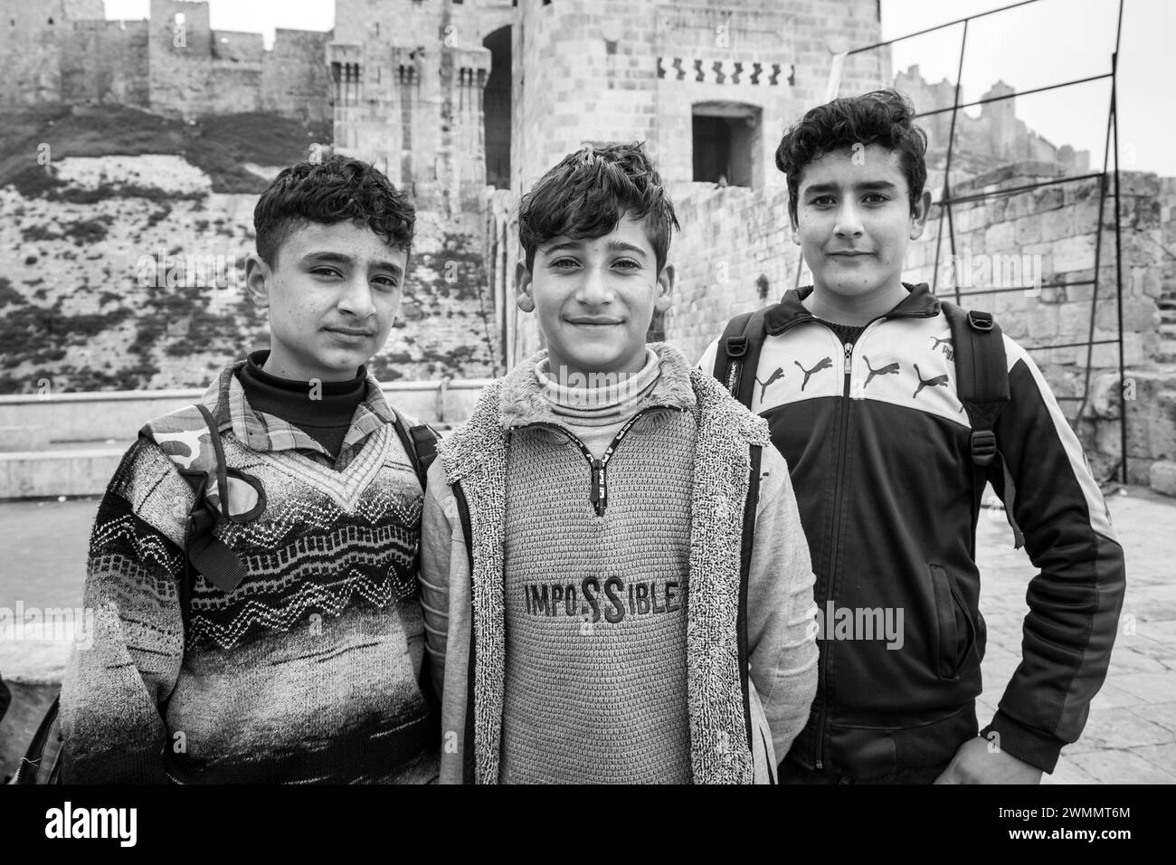 Syria, Aleppo, boys, portrair Stock Photo - Alamy
