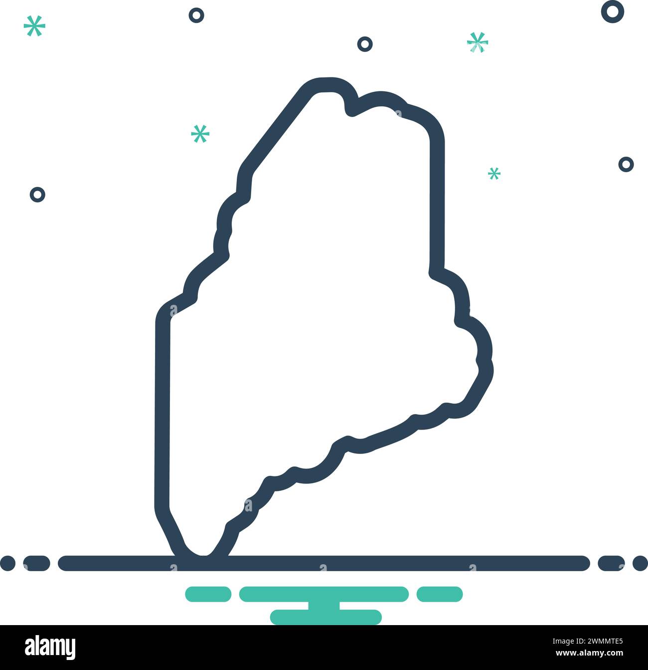 Icon for maine,map Stock Vector Image & Art - Alamy