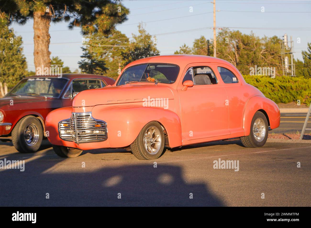 pink orange custom lowered chevy chevrolet master coupe vintage classic ...