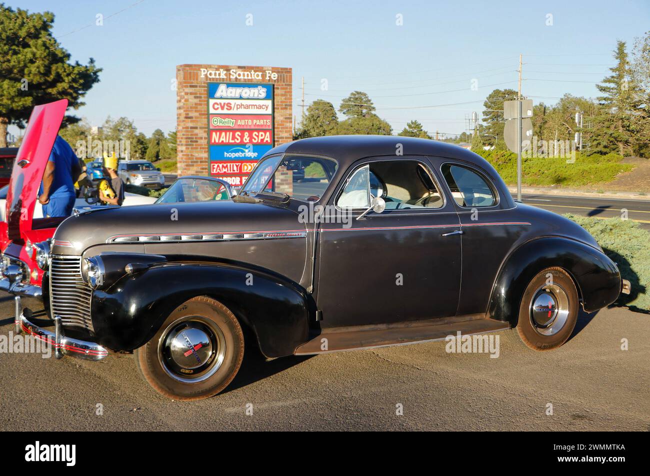 classic black 1940 vintage chevrolet special deluxe coupe Stock Photo ...