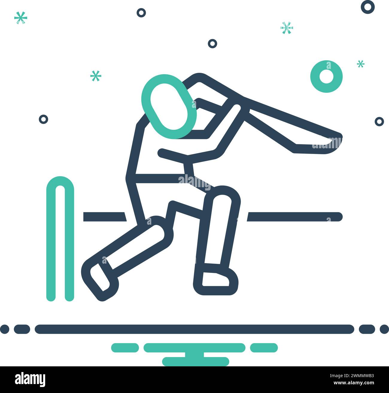 Icon for cricket,batsman Stock Vector Image & Art - Alamy