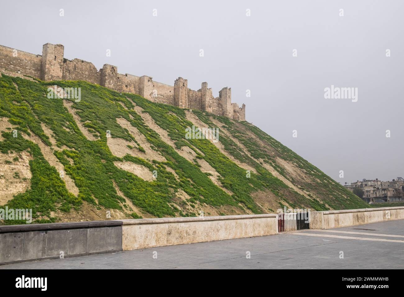 Syria, Aleppo, The Citadel of Aleppo large medieval fortified palace ...