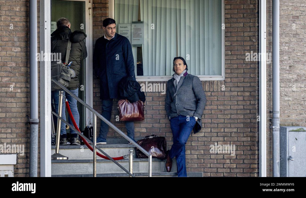 AMSTERDAM - Lawyer Guy Weski arrives at the extra-secure court for the verdict in the Marengo ...