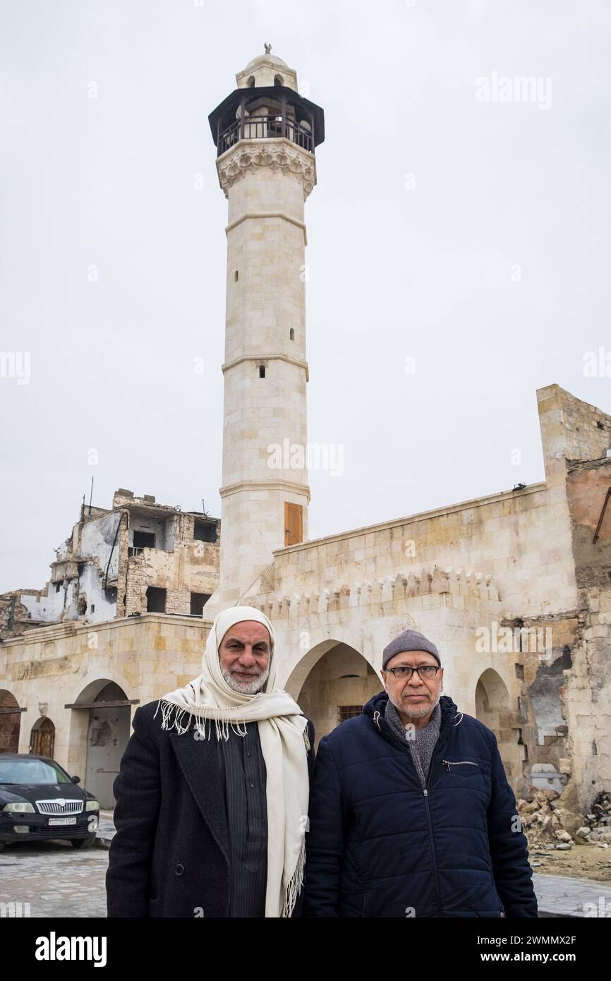 Syria, Aleppo, Armenian neighborhood destroyed by enemy bombs, local ...