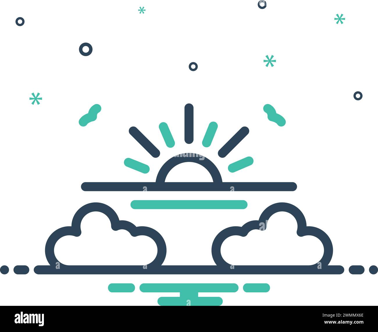 Icon for evening,end of day Stock Vector Image & Art - Alamy