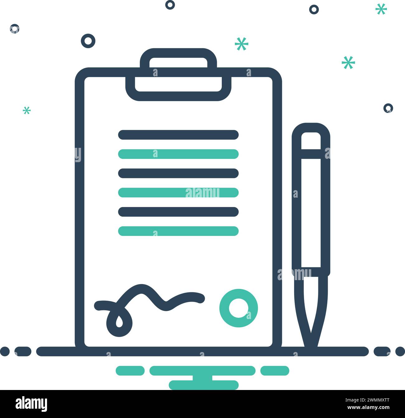 Icon for signature,contract Stock Vector Image & Art - Alamy