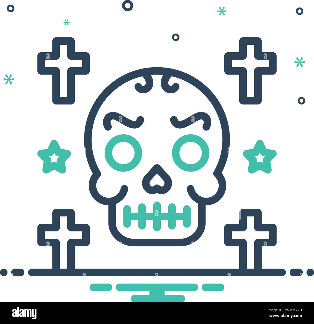 Skull grotesque Stock Vector Images - Alamy