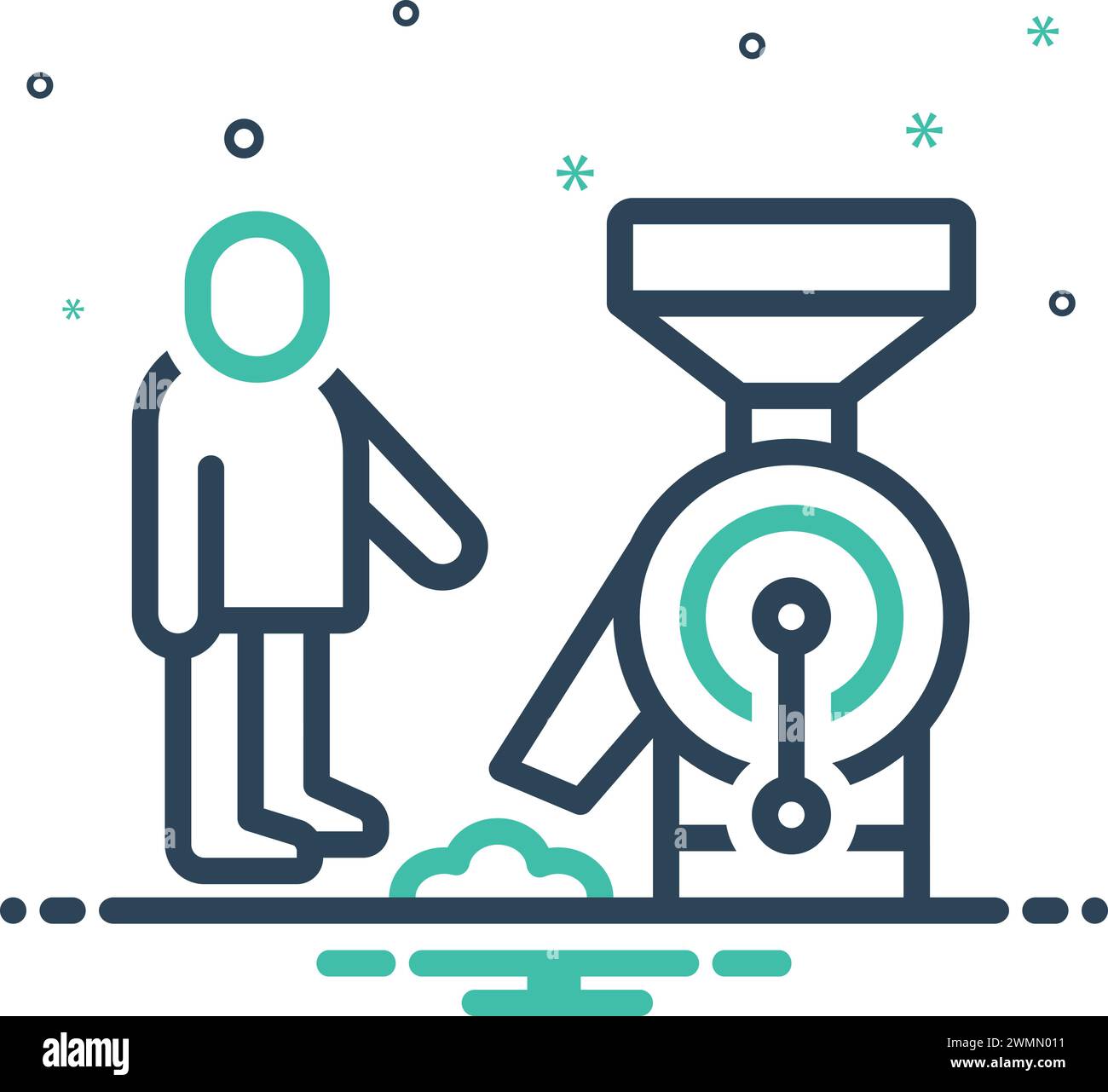 Machine milling Stock Vector Images - Alamy