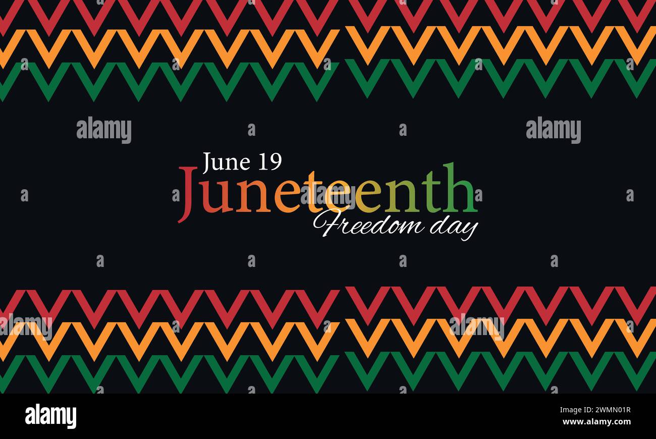 Juneteenth Freedom Day. June 19 African American Liberation Day. Black ...