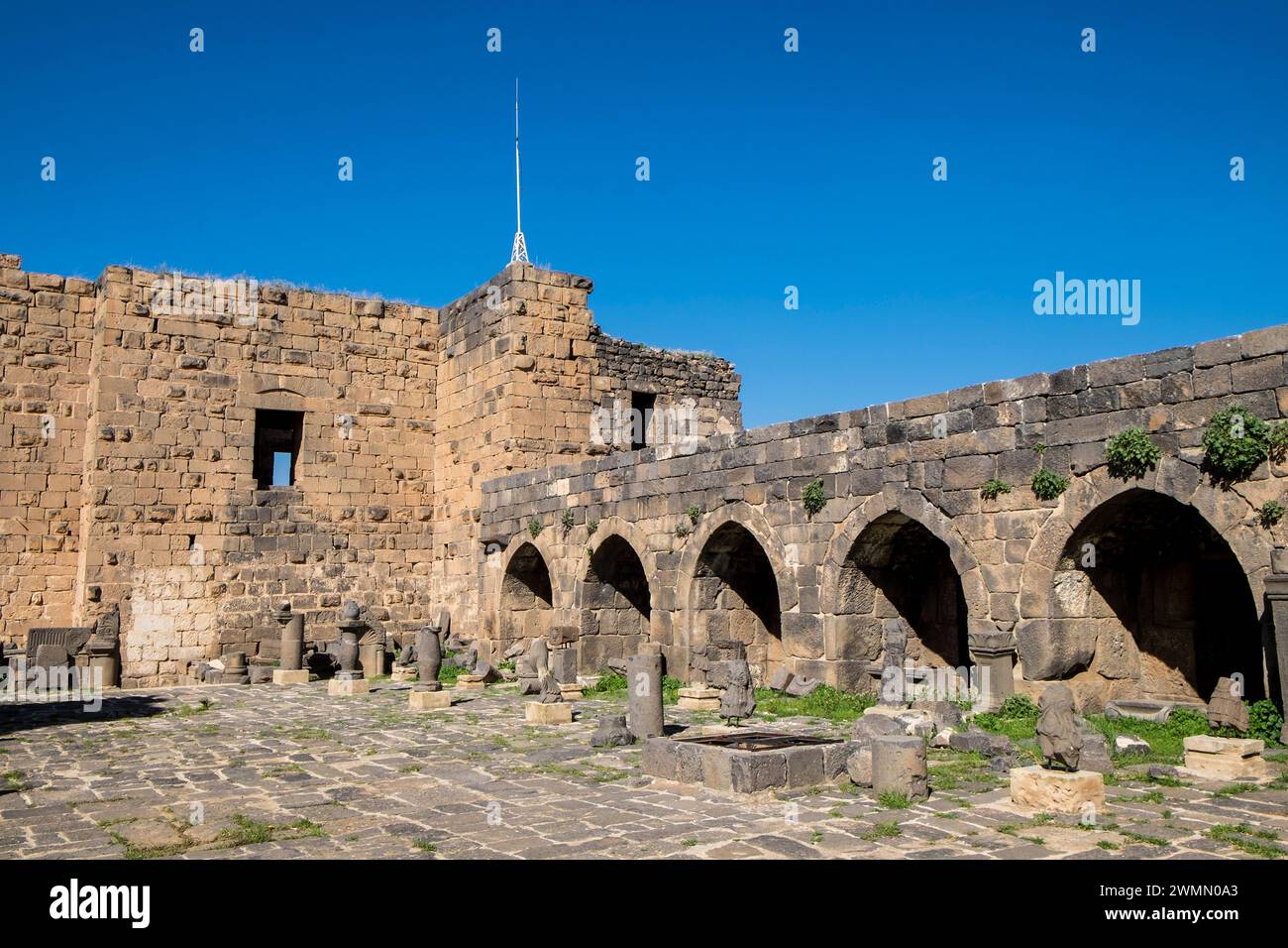 Syria, Bosra, Roman Theater Stock Photo - Alamy