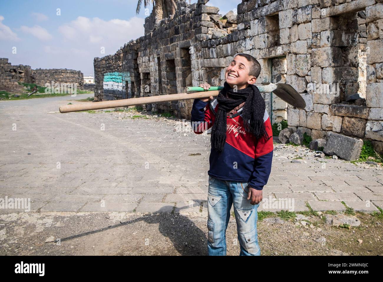 Syria, Bosra, portrait Stock Photo - Alamy