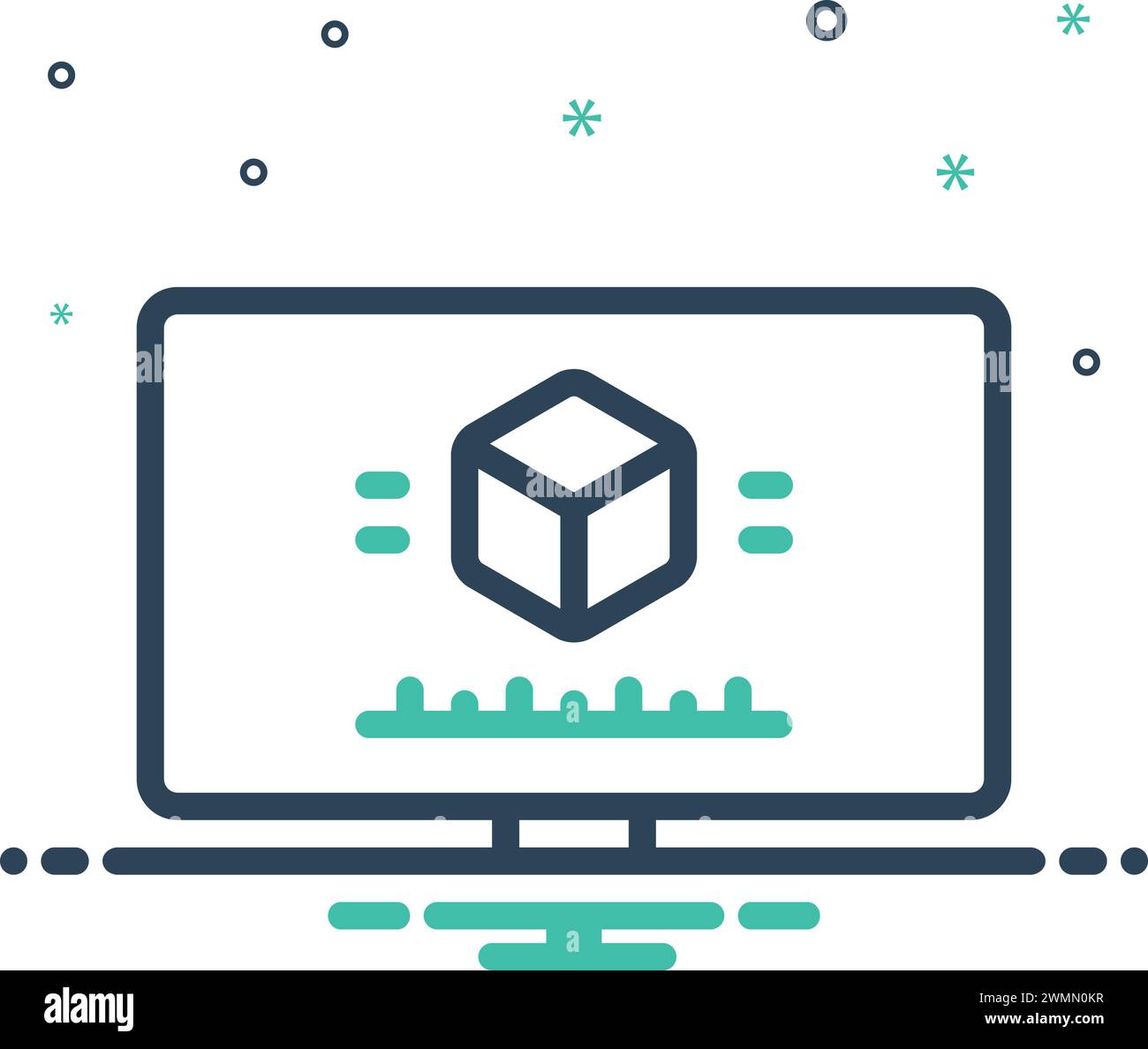 Icon for cad,computer Stock Vector Image & Art - Alamy