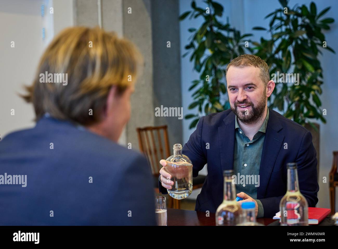 THE HAGUE - Jimmy Dijk (SP) arrives for a conversation with informant ...