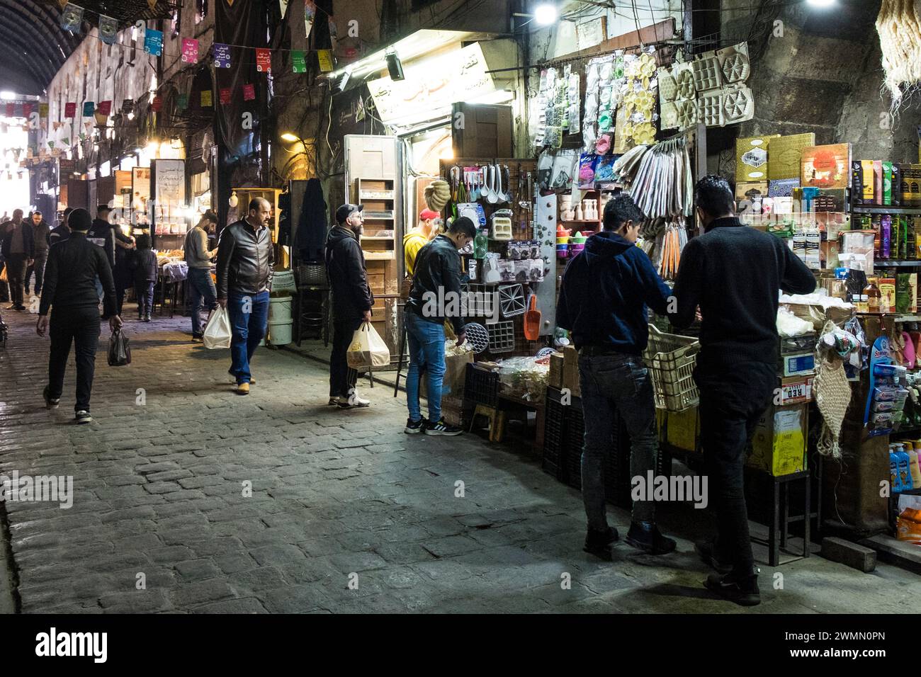 Syria, Damascus, souk Stock Photo - Alamy