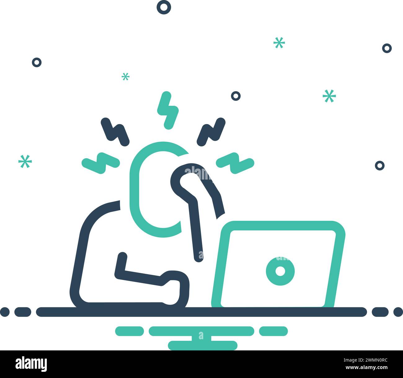 Work load stress Stock Vector Images - Alamy