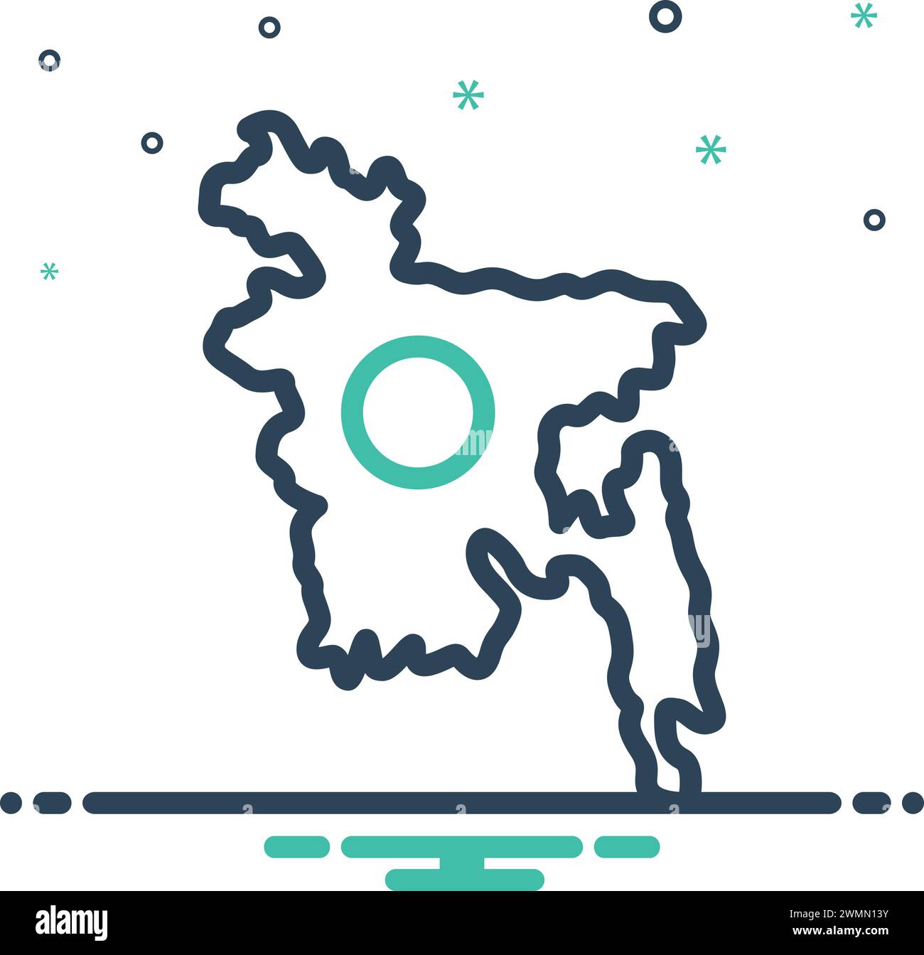 Bangladesh map Stock Vector Images - Alamy