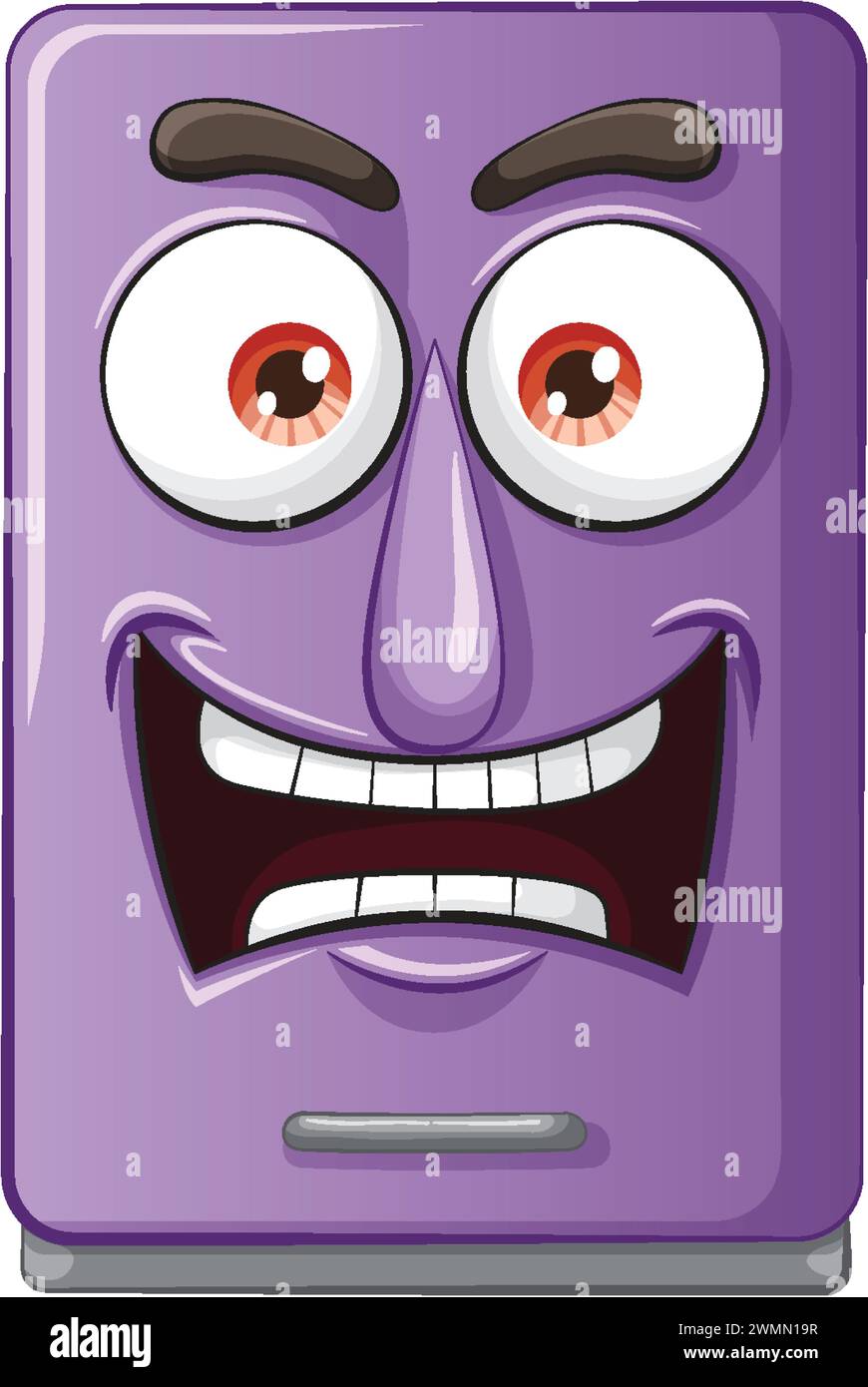 A playful vector illustration of an animated fridge Stock Vector Image ...