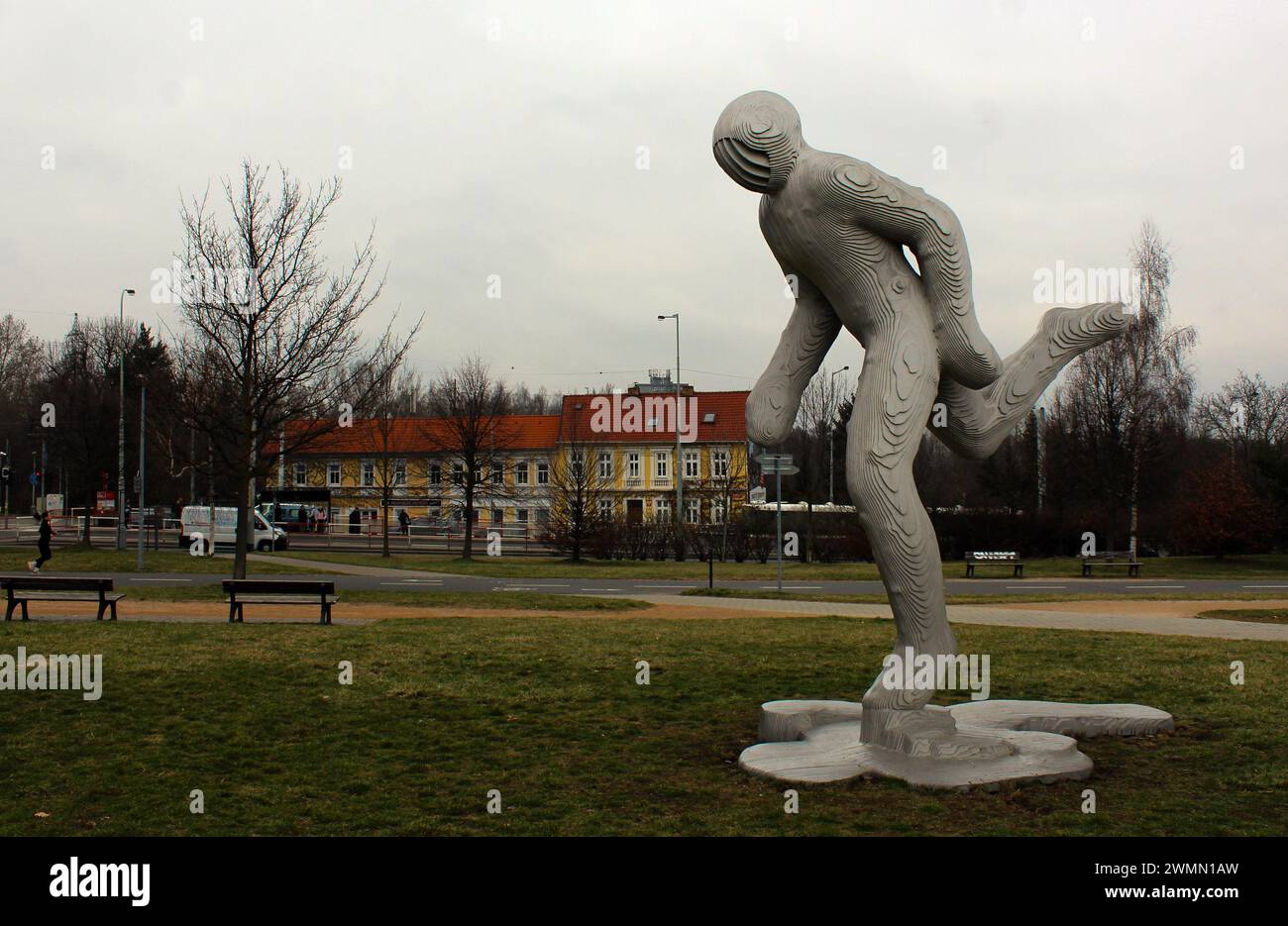 Metal sculpture Steel Runner by sculptor Michal Gabriel in Ladronka ...