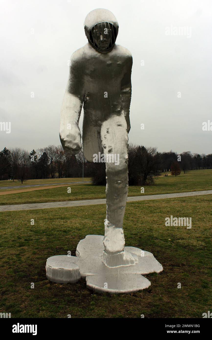 Metal sculpture Steel Runner by sculptor Michal Gabriel in Ladronka ...