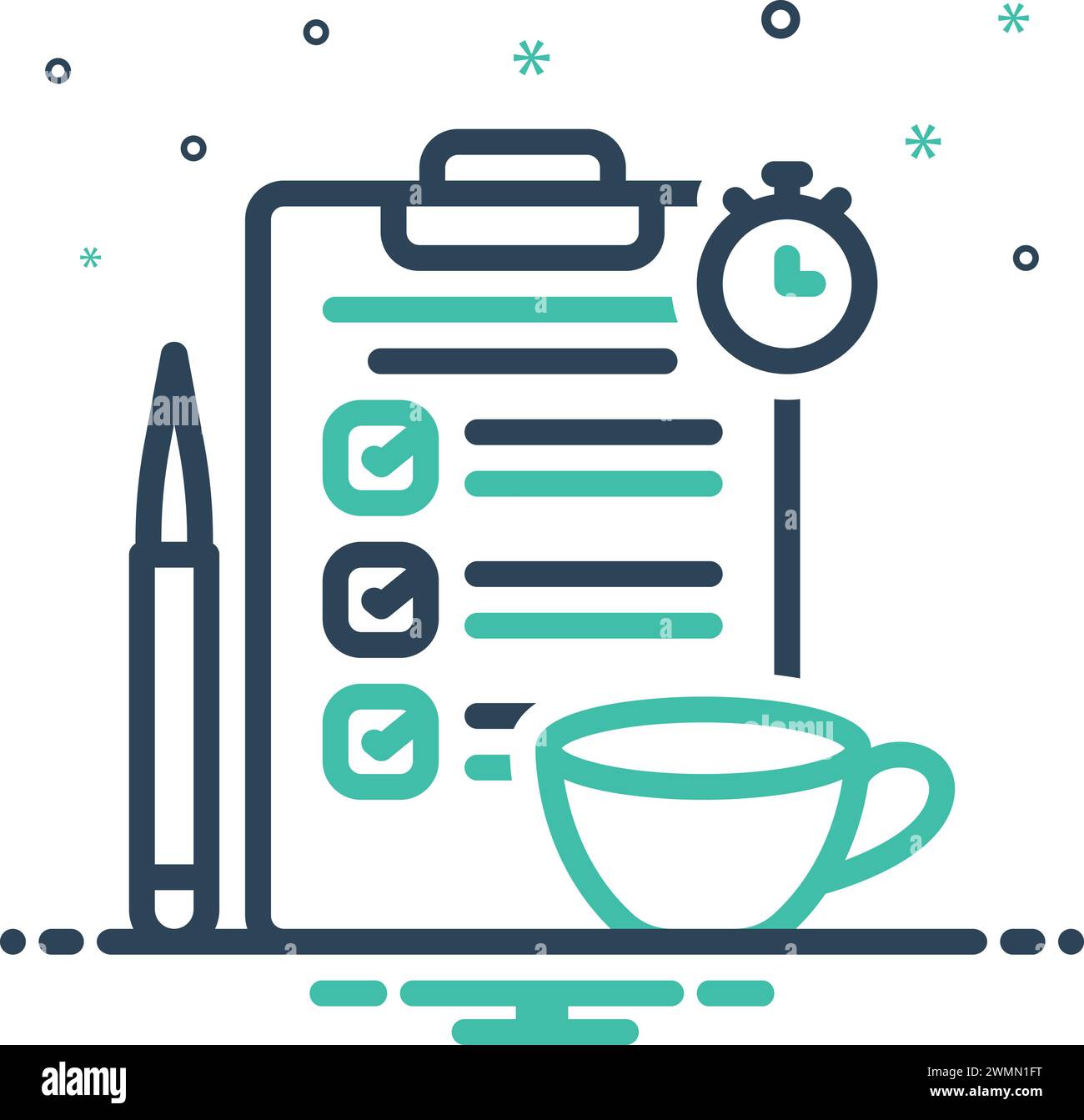 Syllabus paper schedule icon Stock Vector Images - Alamy