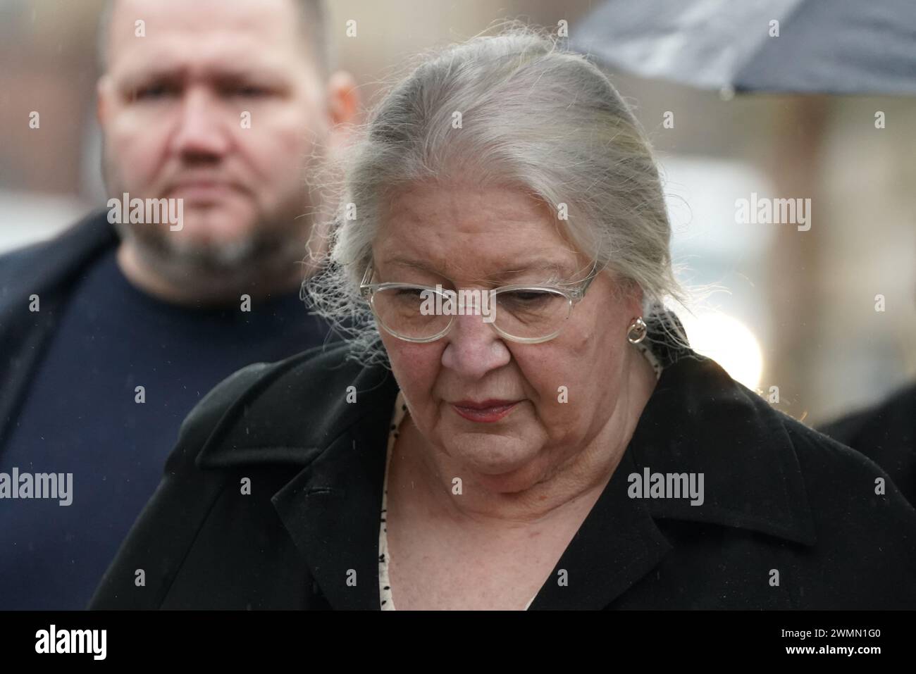 Emma Caldwell's mother, Margaret Caldwell arriving at Glasgow High ...