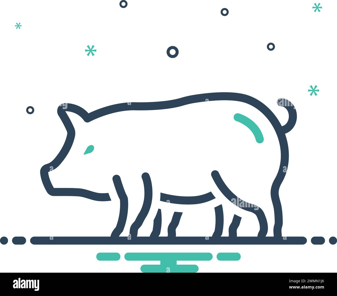 Piggy porker hog Stock Vector Images - Alamy