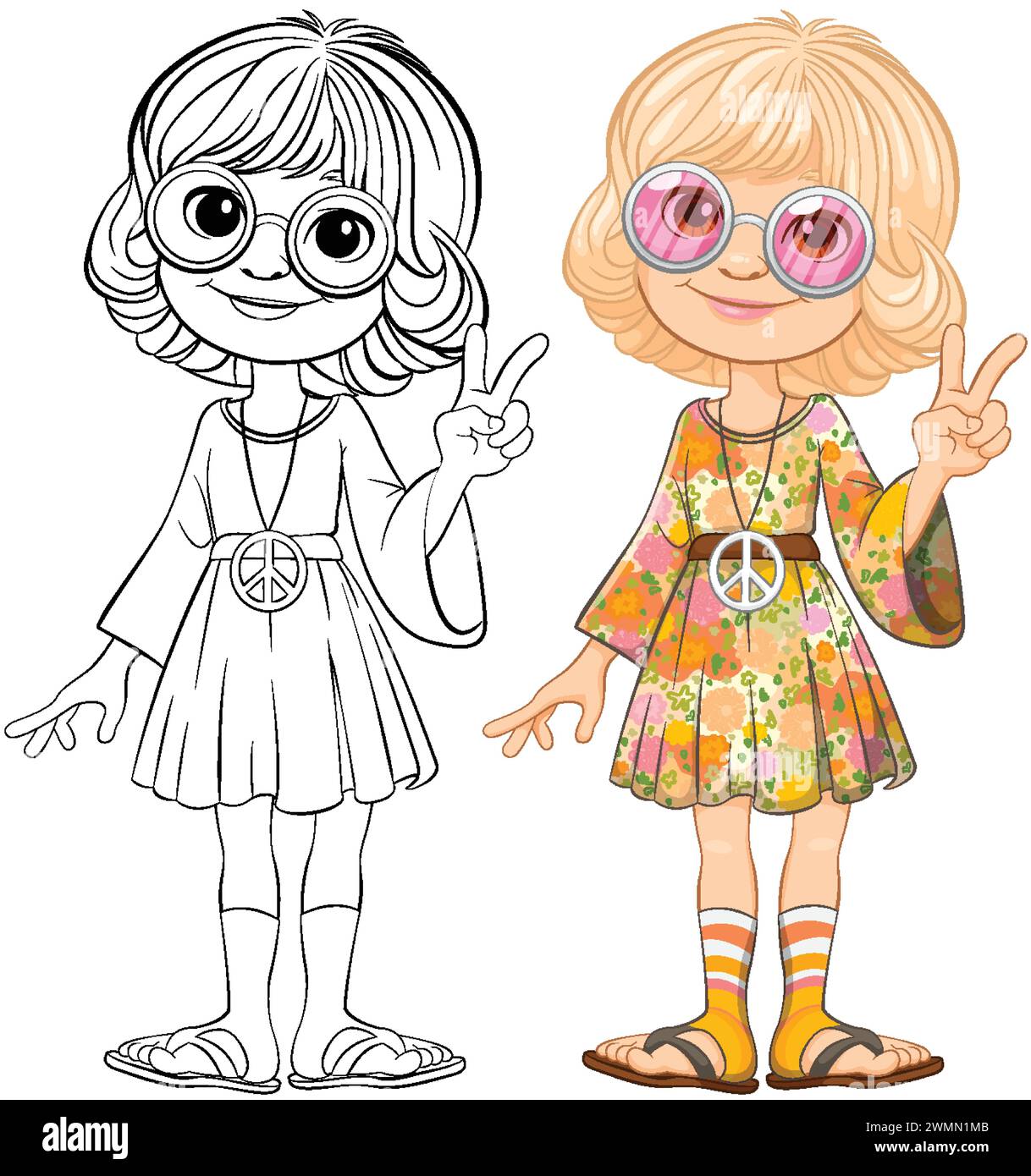 Coloring Pages Of Peace Signs For Girls