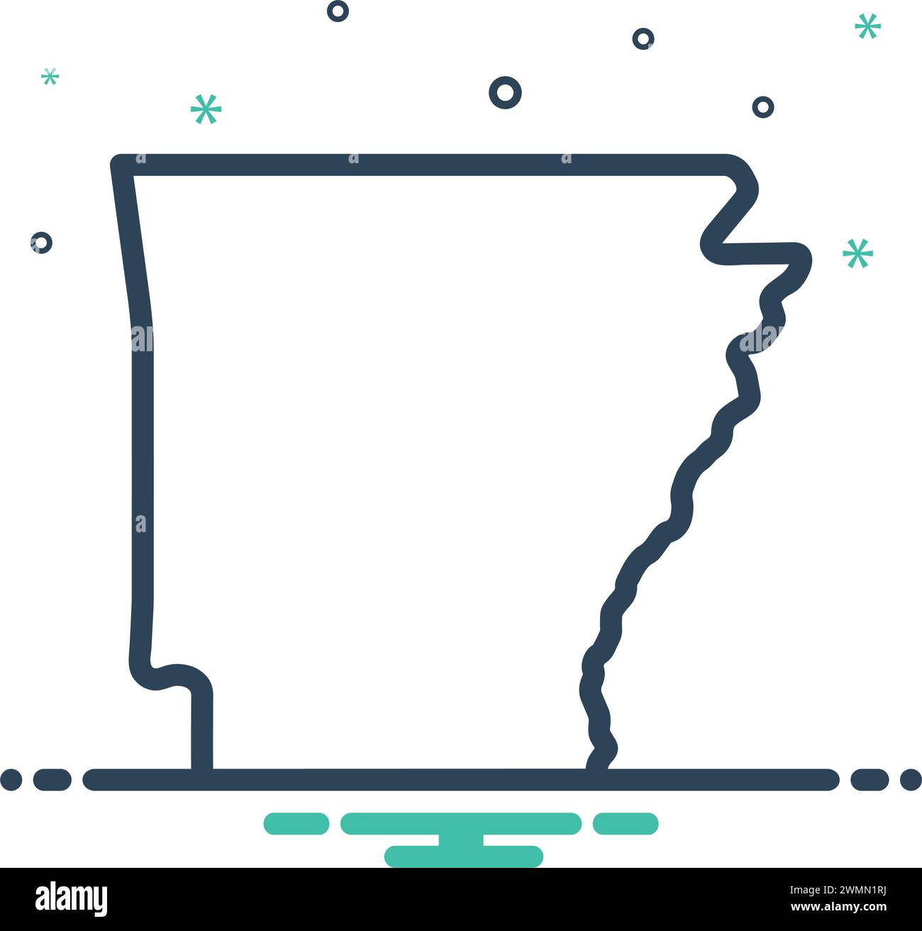 Icon for arkansas,map Stock Vector Image & Art - Alamy