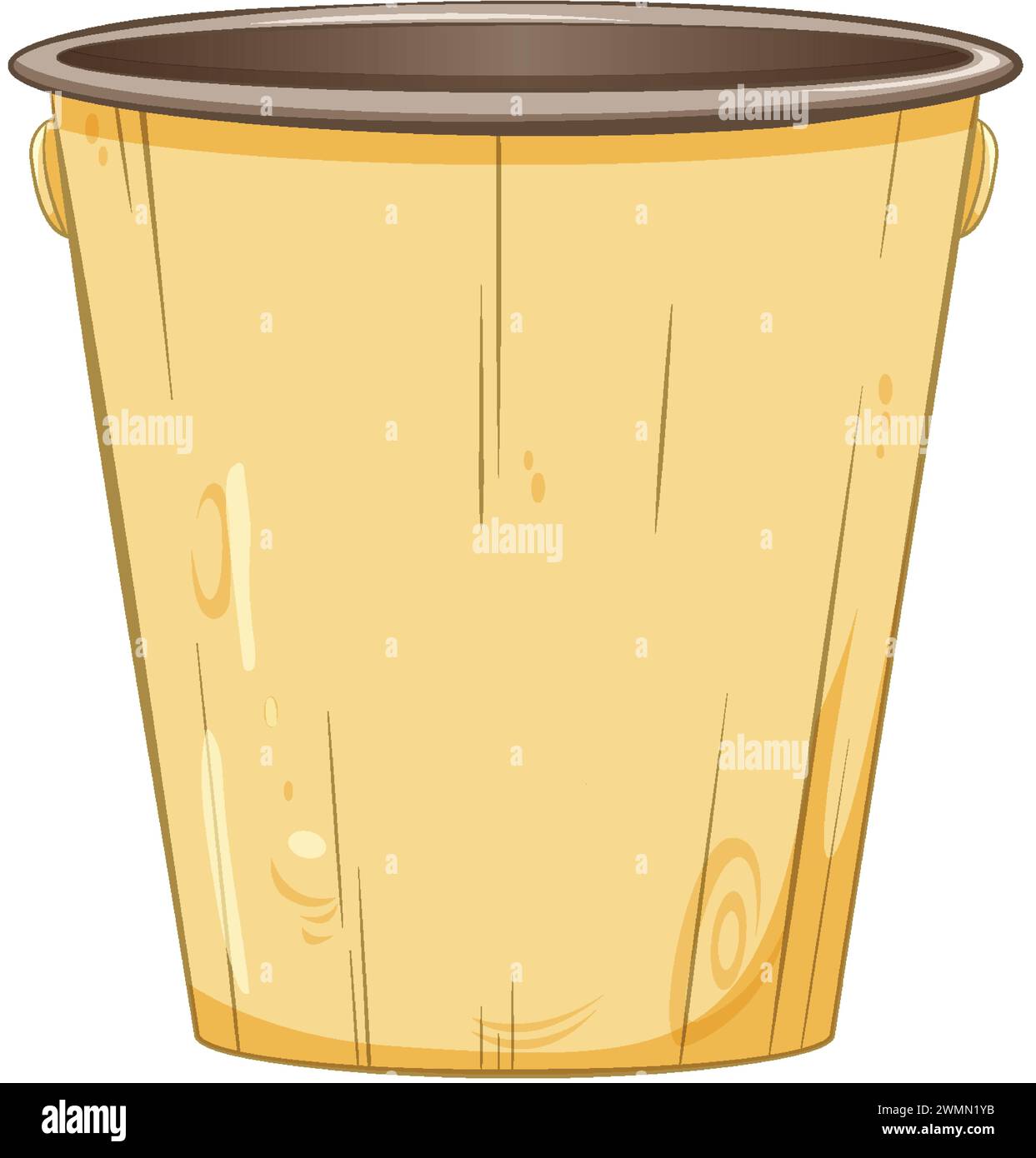 Vector graphic of a simple wooden bucket Stock Vector Image & Art - Alamy