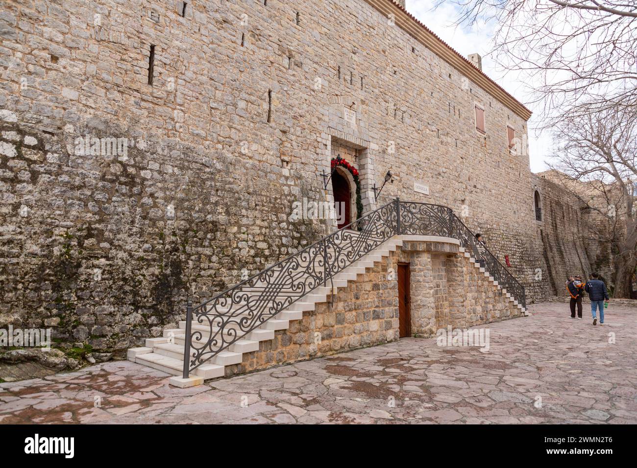 Budva, Montenegro - 13 FEB 2024: The citadel in Budva is an ancient ...