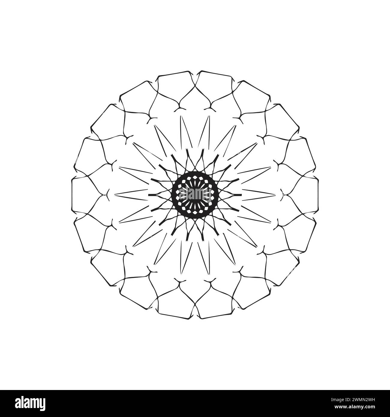illustration of an vector element like mandala, circle shaped mandala ...
