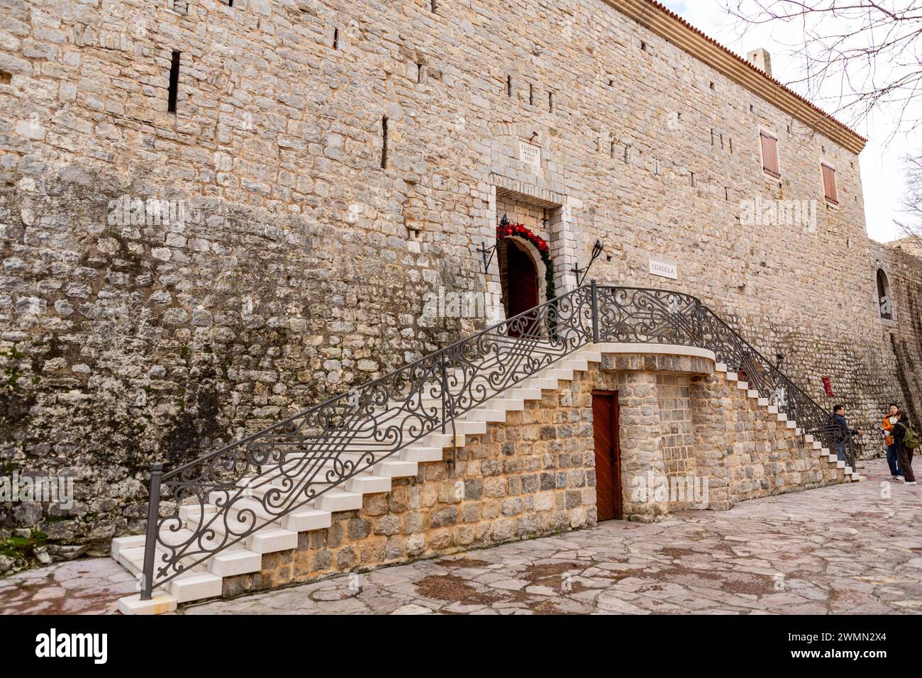 Budva, Montenegro - 13 FEB 2024: The citadel in Budva is an ancient ...