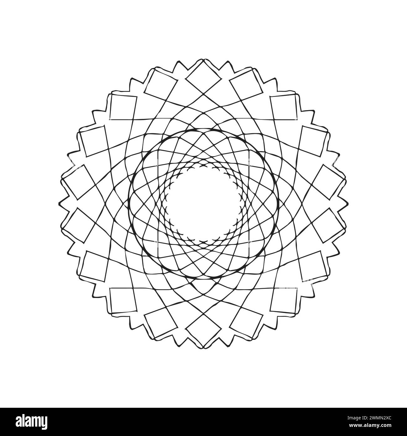 illustration of an vector element like mandala, circle shaped mandala ...
