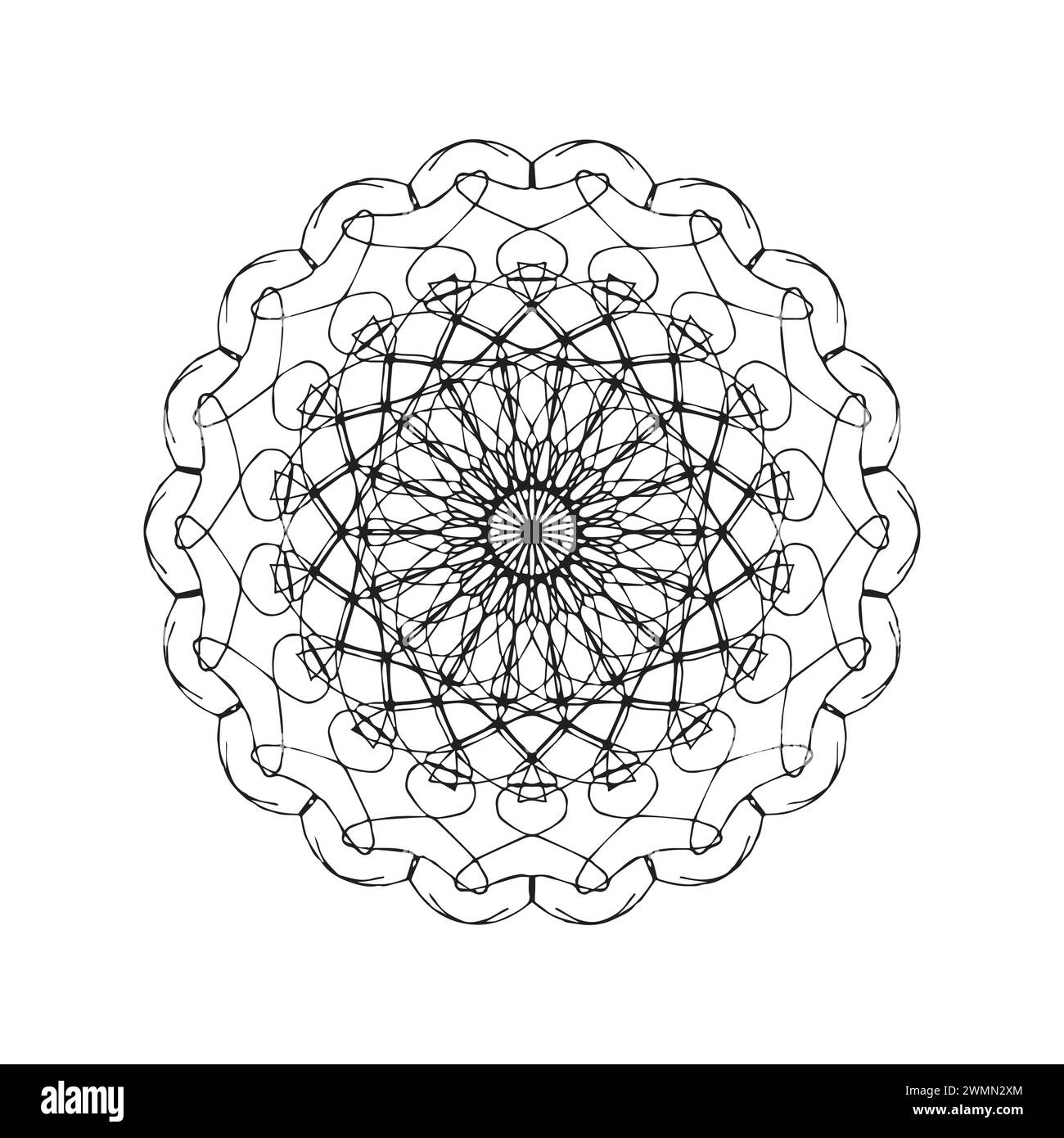 illustration of an vector element like mandala, circle shaped mandala ...