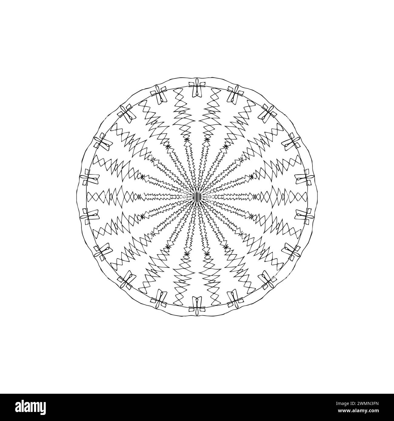 illustration of an vector element like mandala, circle shaped mandala ...